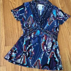 Papillon Blanc | Tops | Papillonblanc Multicolored Top | Poshmark